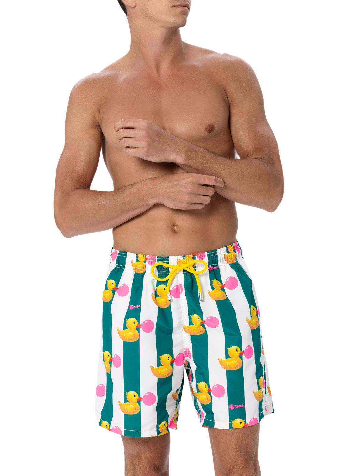 MC2 Saint Barth Man Mid-length Gustavia Swim-shorts With Ducky Big ...