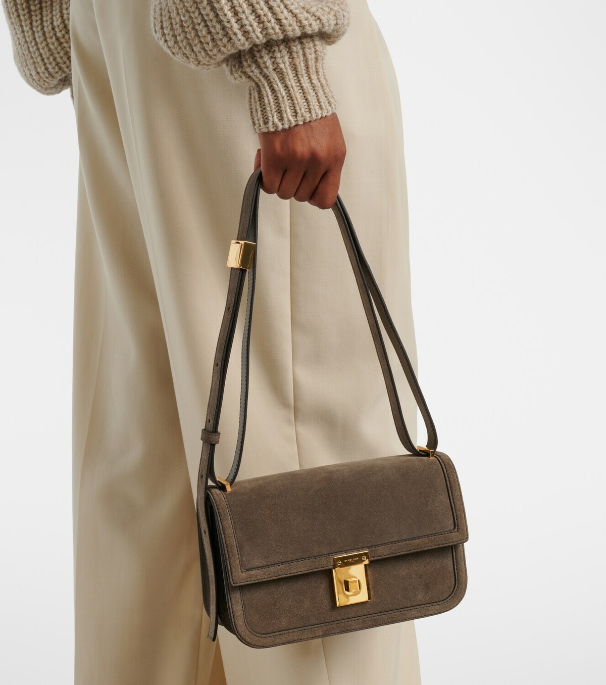 DeMellier Paris suede crossbody bag DeMellier
