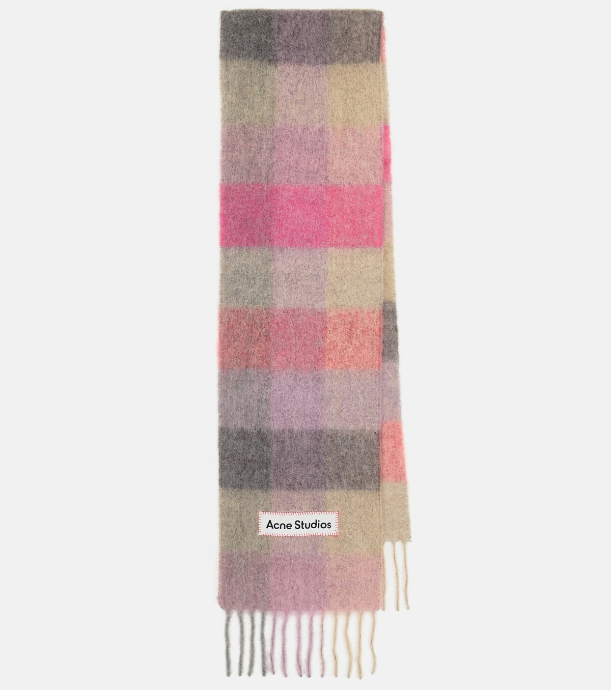 Acne Studios - Checked alpaca wool-blend scarf Acne Studios