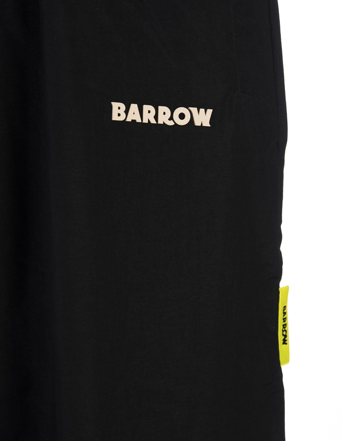 Barrow Black Wide-leg Track Pants With Logo Barrow