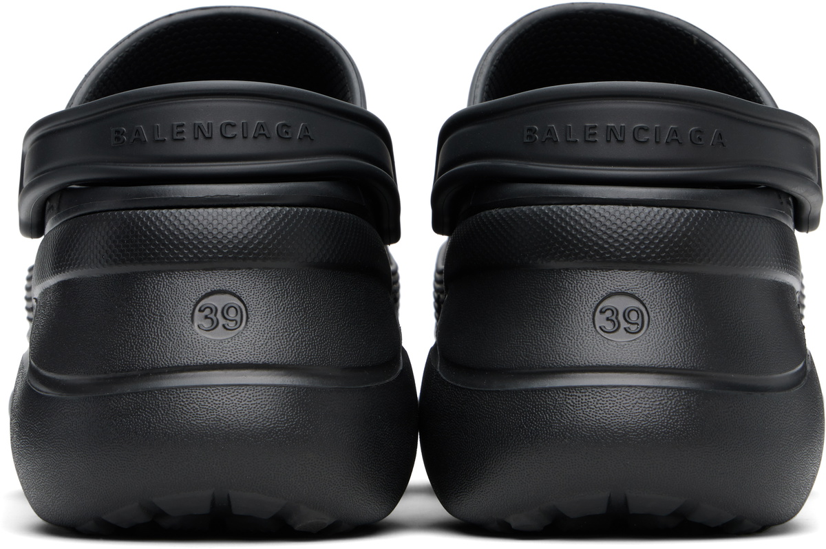 Balenciaga Black Crocs Edition Jibbitz Mules Balenciaga