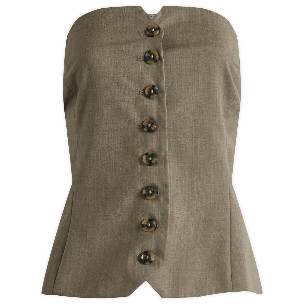 Samsøe Samsøe Women's Saleen Strapless Tailored Top in Bungee Cord ...