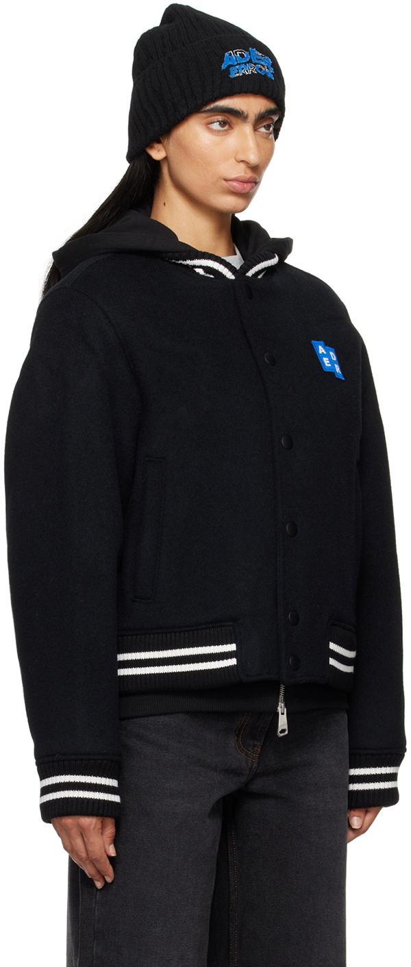 ADER error Black Significant TRS Tag Bomber Jacket ADER error