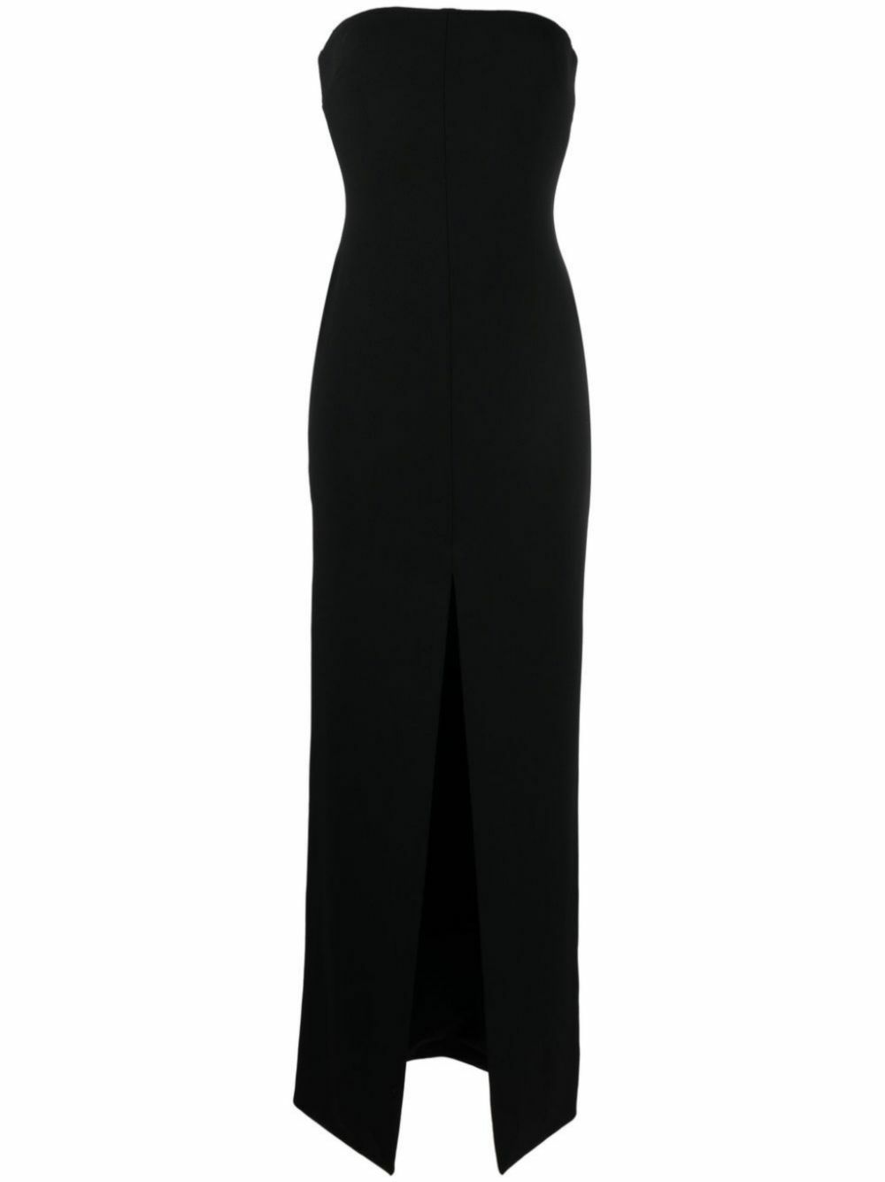 Solace London Black Bandeau Maxi Dress Solace London