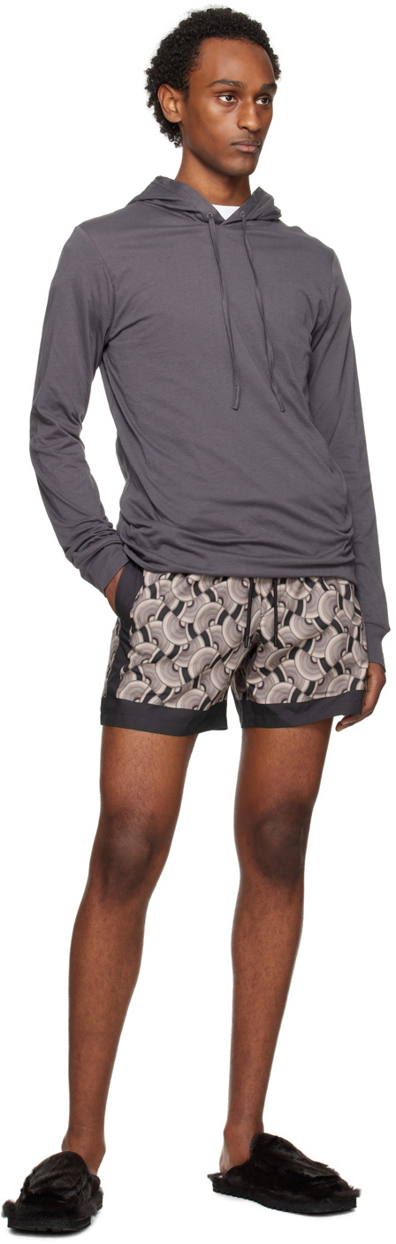 Dries Van Noten Gray Drawstring Hoodie Dries Van Noten