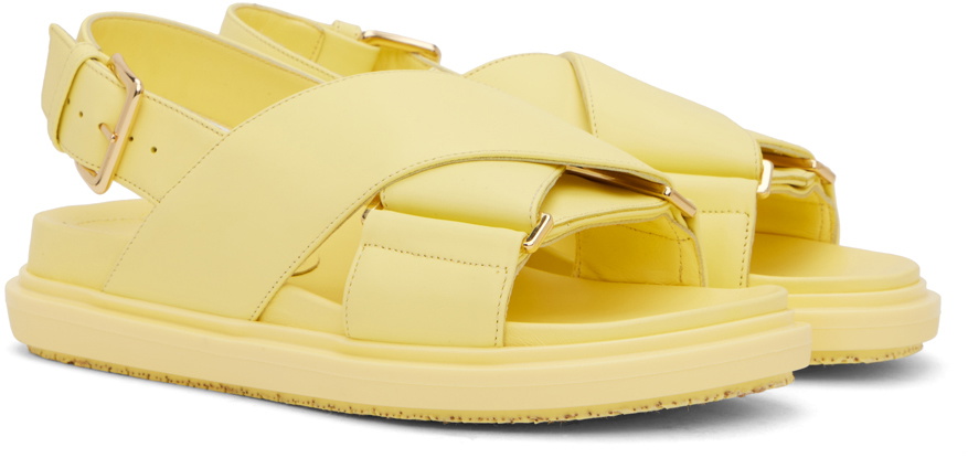 Marni Yellow Fussbett Sandals Marni