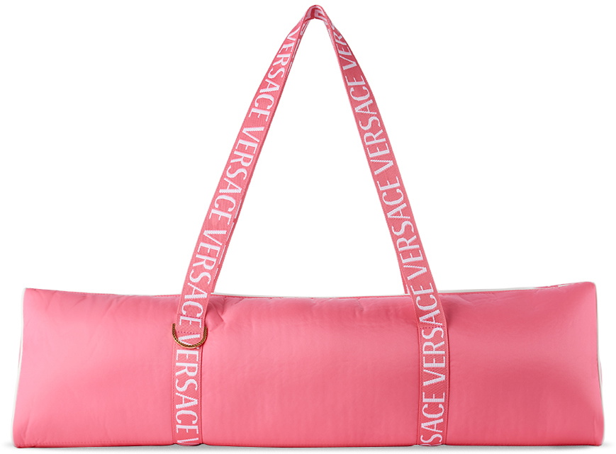 Versace Pink & Blue Butterflies Yoga Set Versace