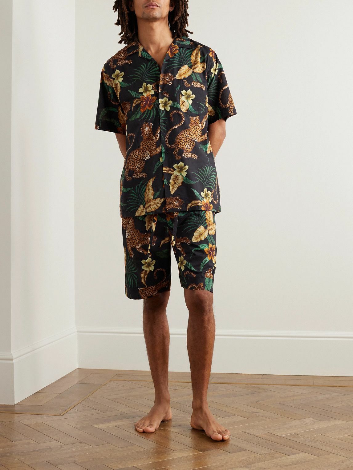 Desmond & Dempsey - Printed Cotton Pyjama Set - Multi Desmond & Dempsey