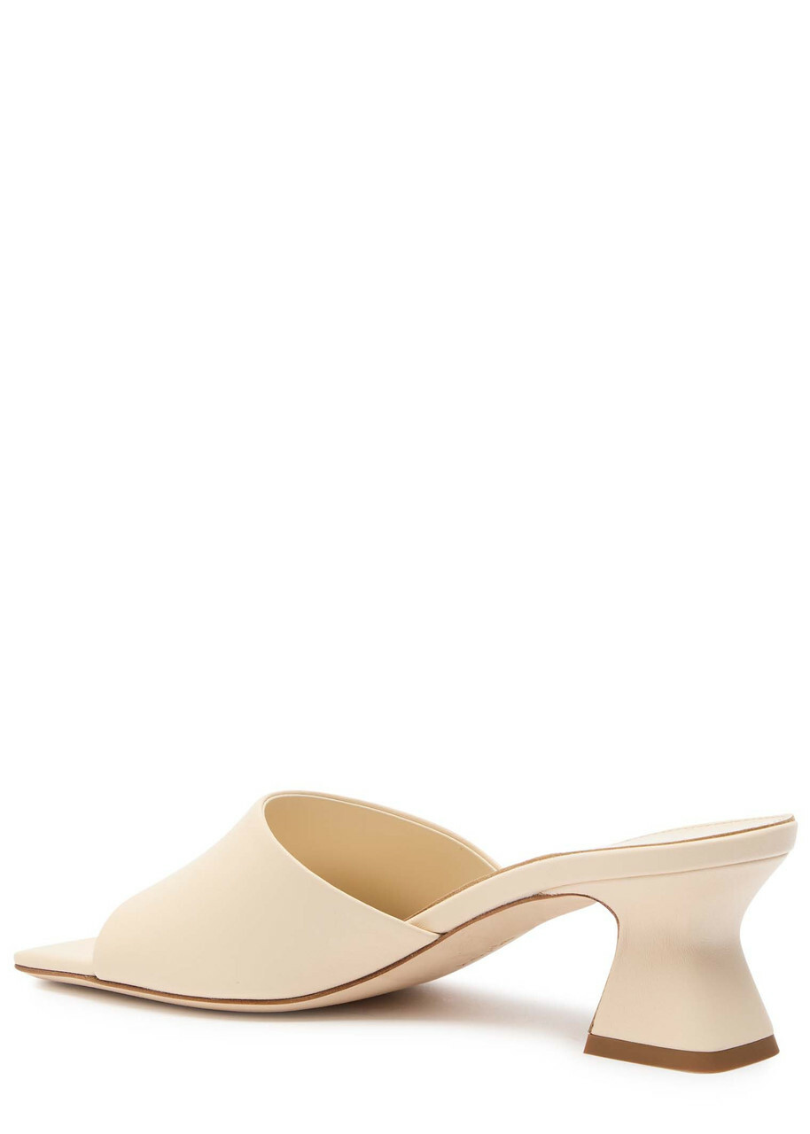 Aeyde Ale 50 Leather Mules Ivory Aeyde