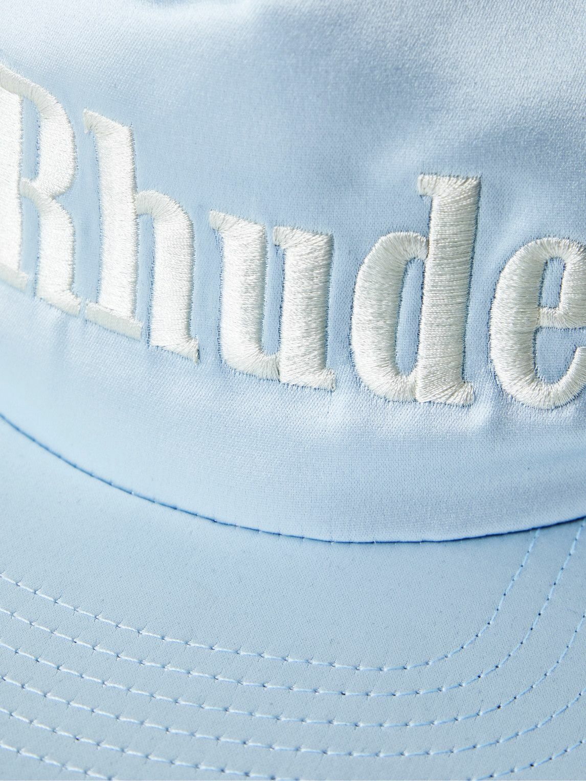 Rhude - Logo-Embroidered Satin Trucker Cap Rhude