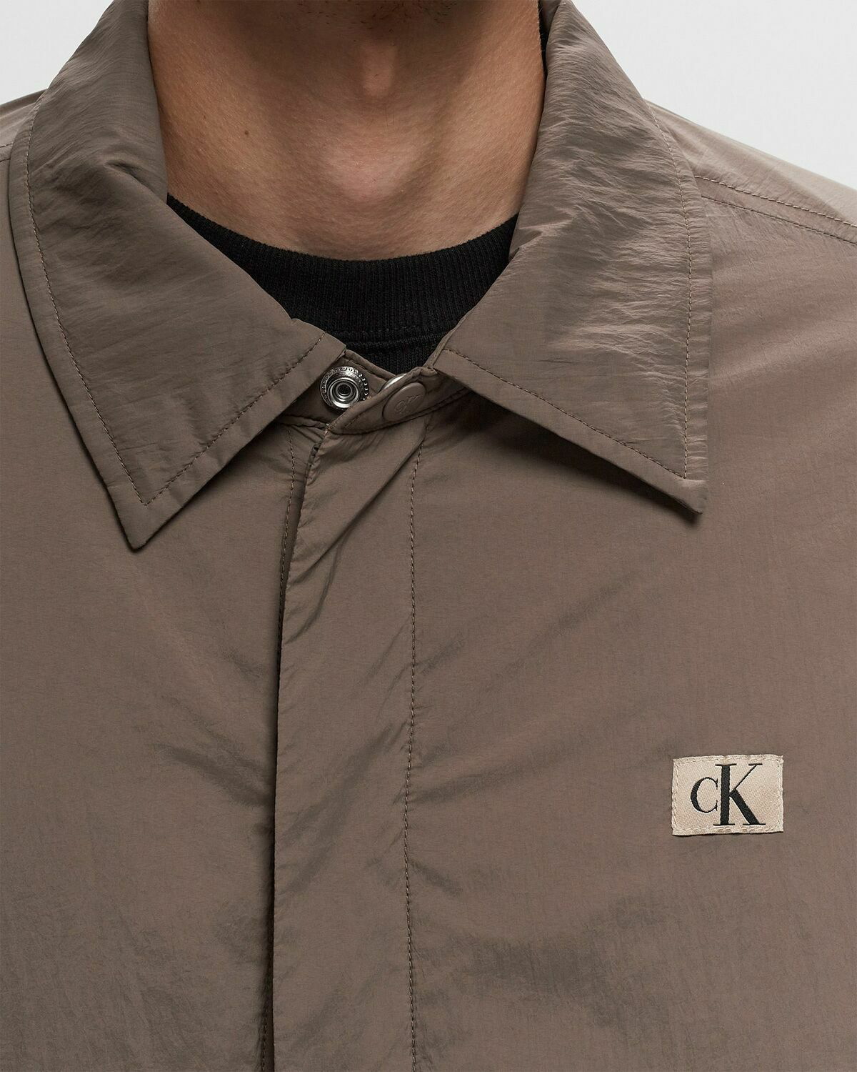 Calvin Klein Underwear Padded Shacket Grey - Mens - Overshirts ...