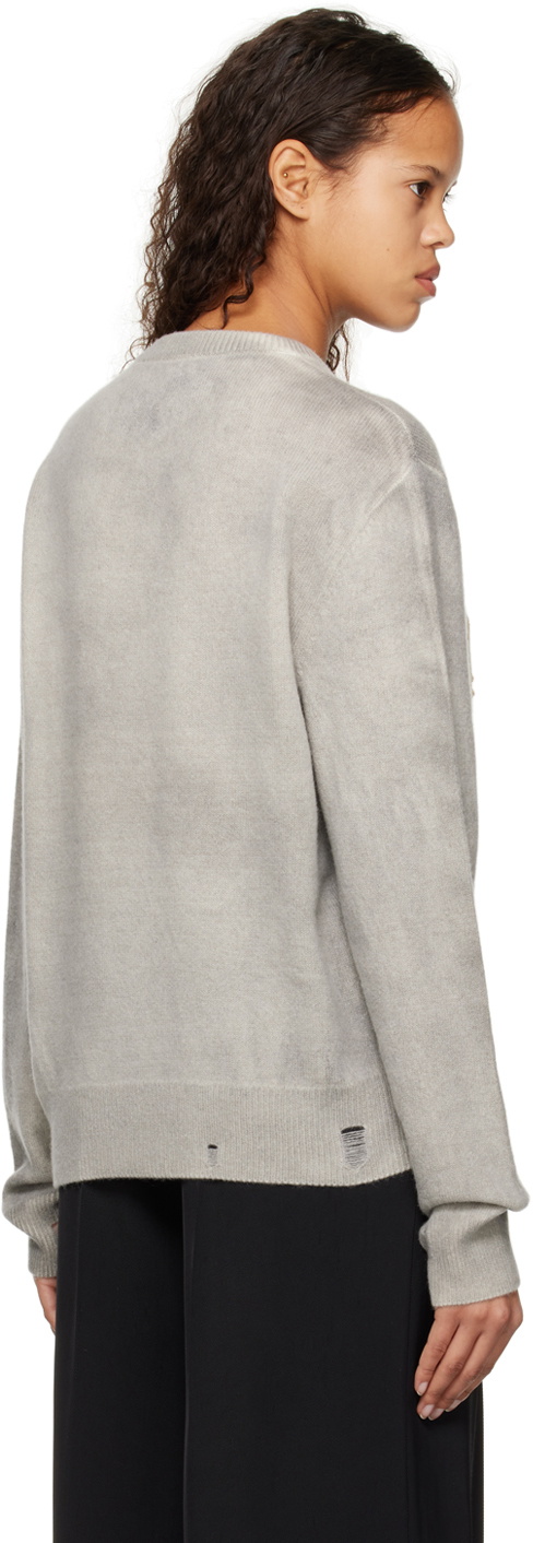 AMIRI Gray Spray Sweater Amiri