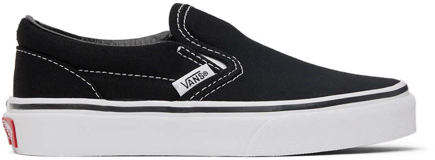 Vans Kids Black Classic Slip-On Little Kids Sneakers Vans