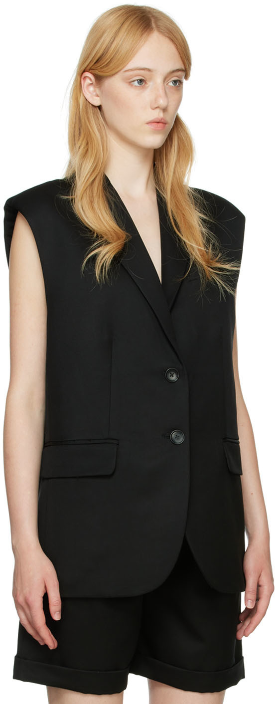 ANINE BING Black Tay Vest ANINE BING