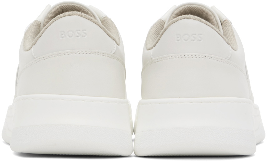 BOSS White Leather Sneakers BOSS
