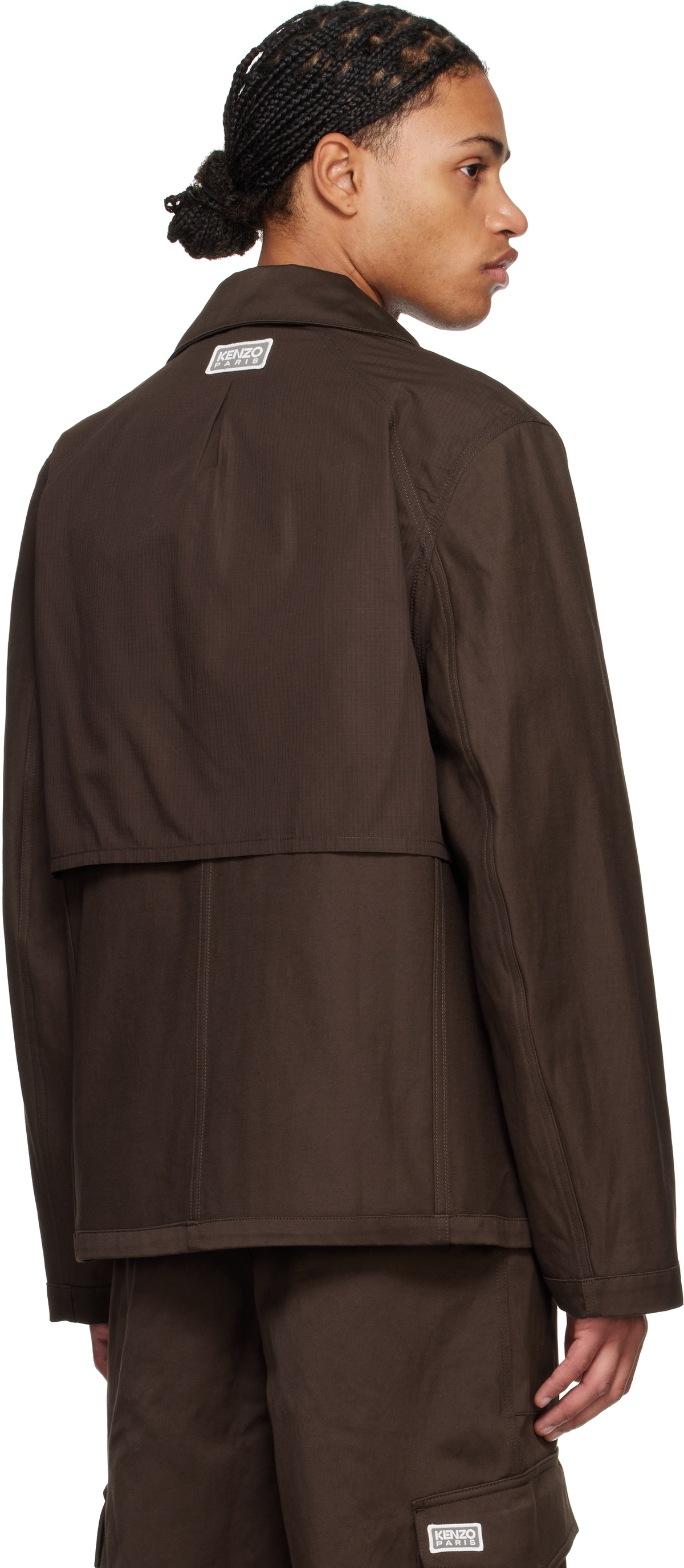 Kenzo Brown Kenzo Paris Workwear Reversible Jacket Kenzo