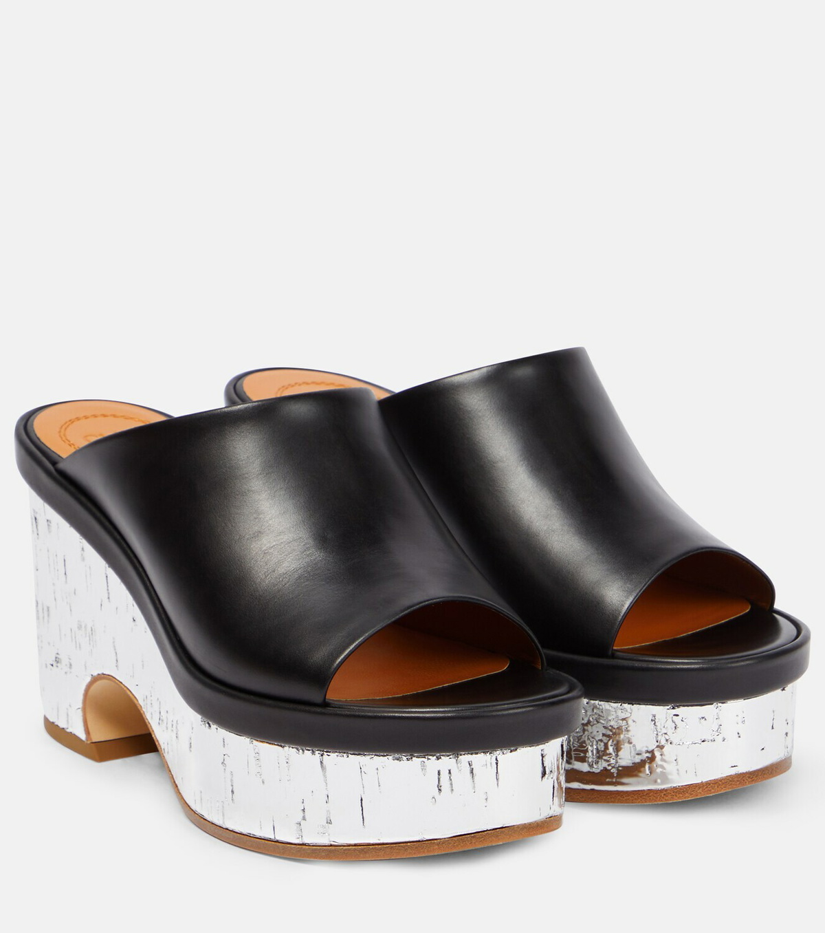 Chloe - Oli leather platform mules Chloe