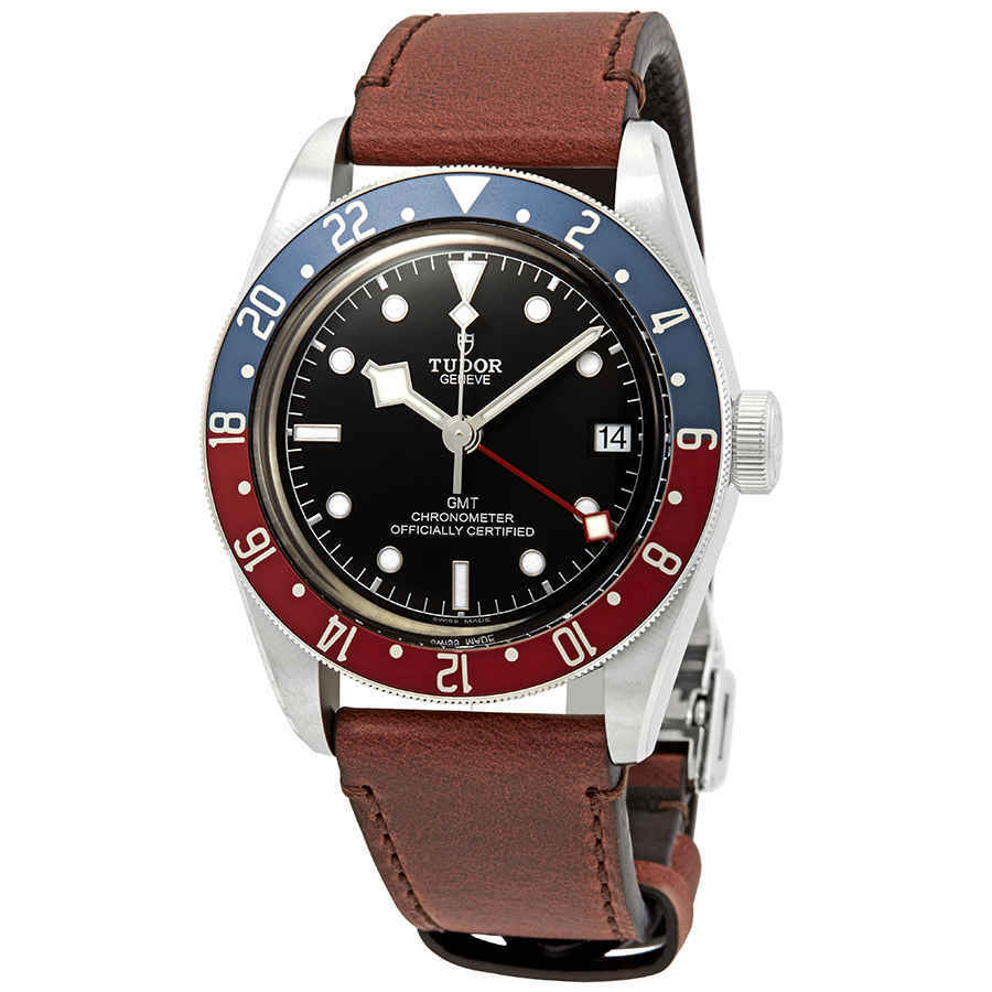 Tudor Black Bay Automatic Black Dial GMT Pepsi Bezel Mens Watch 79830RB ...