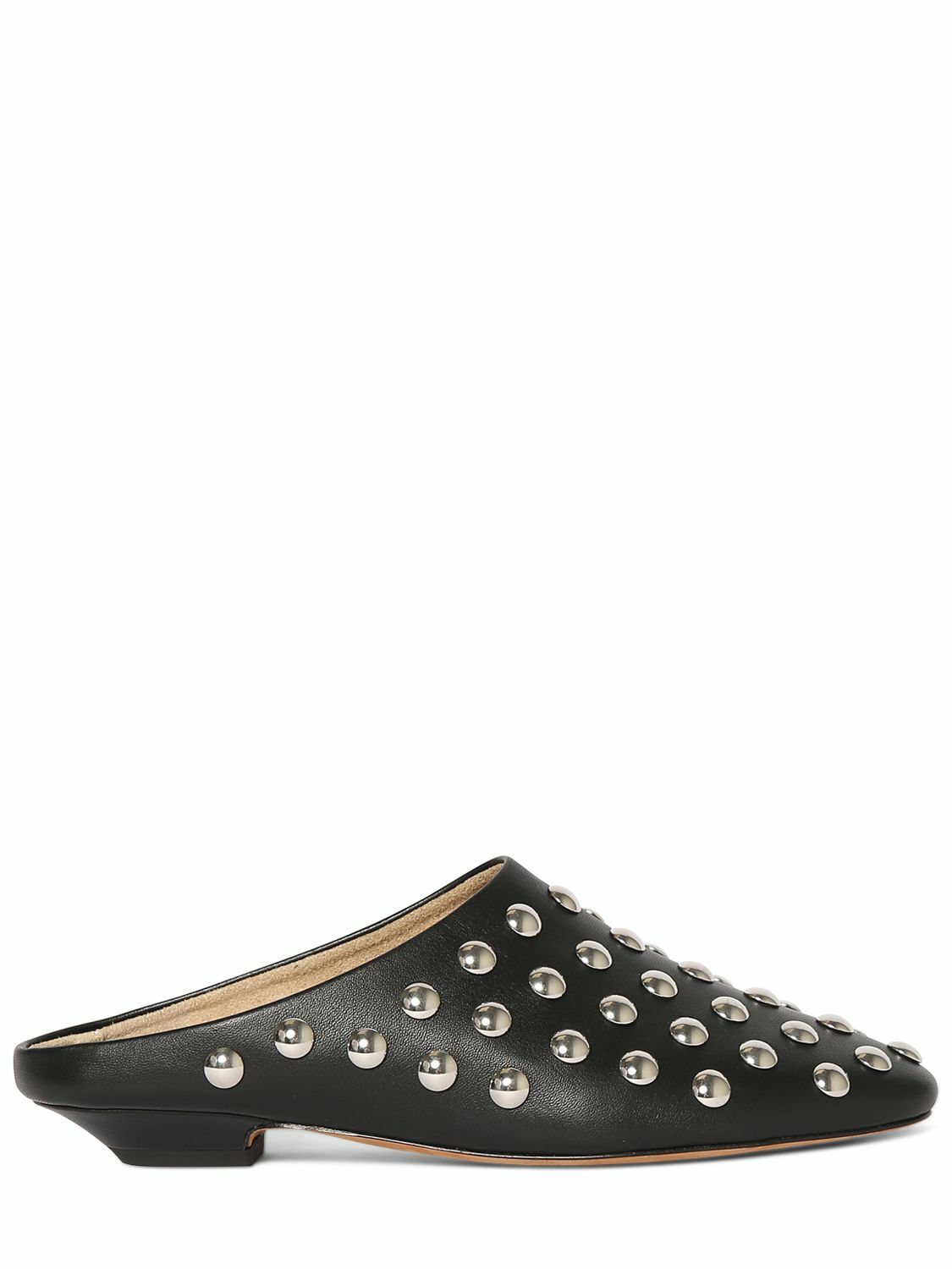 KHAITE - 15mm Apollo Leather Flat Mules Khaite