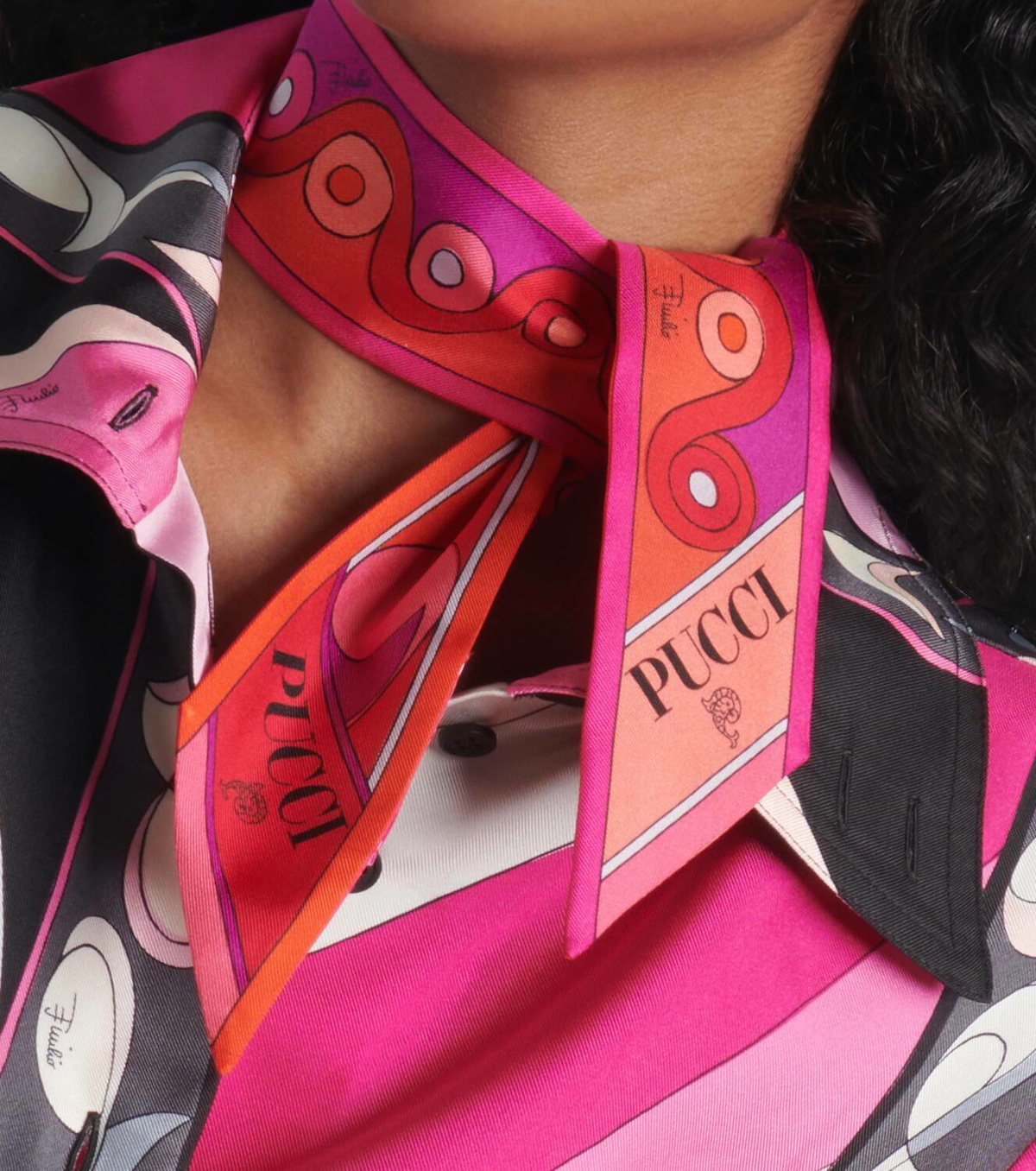 Pucci Iride silk twill scarf Emilio Pucci