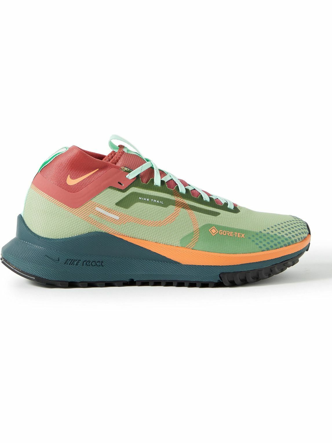 Nike Running - React Pegasus Trail 4 GORE-TEX Mesh Running Sneakers ...