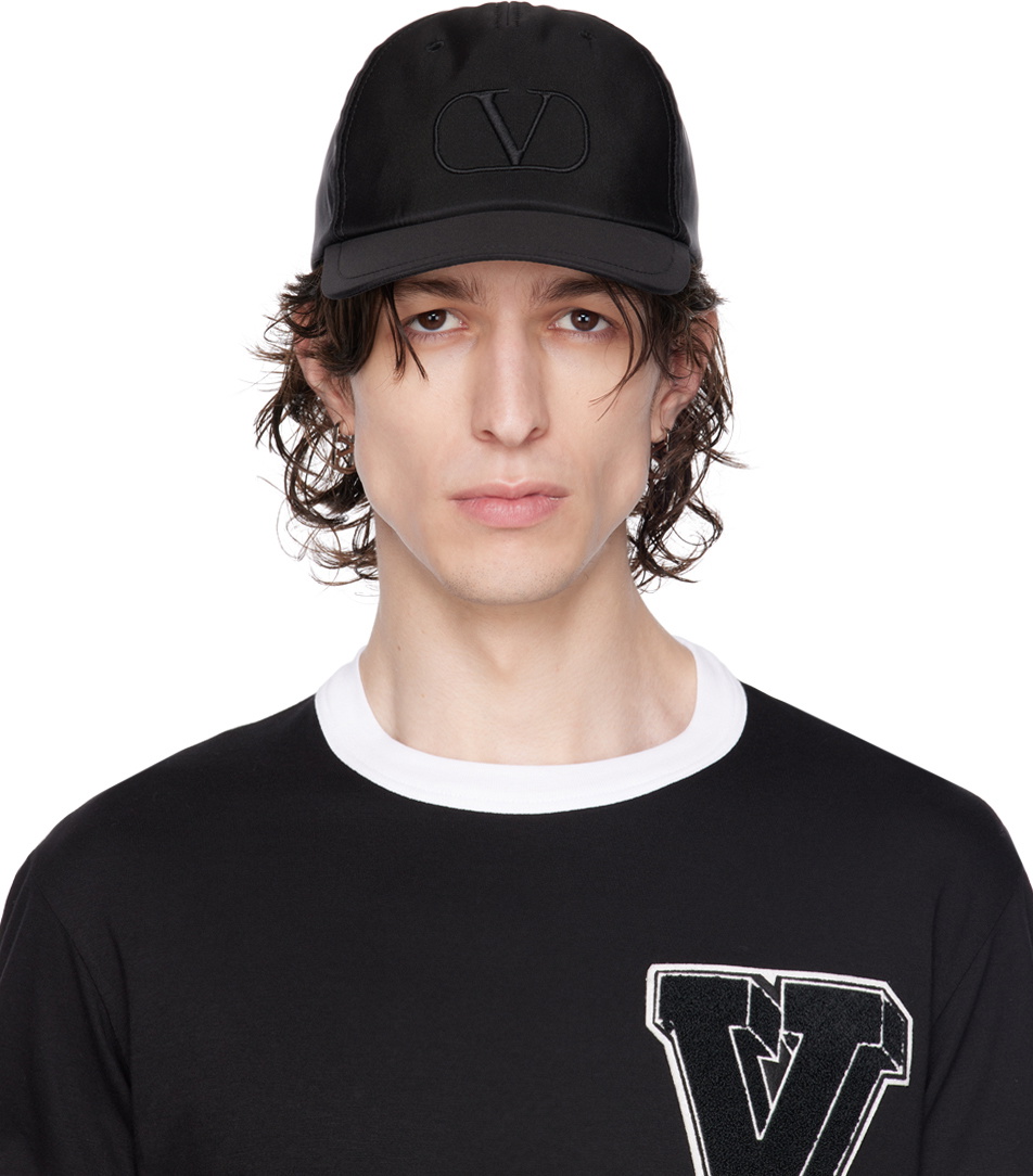 Valentino Garavani Black VLogo Cap Valentino Garavani