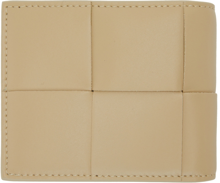 Bottega Veneta Beige Bifold Wallet Bottega Veneta