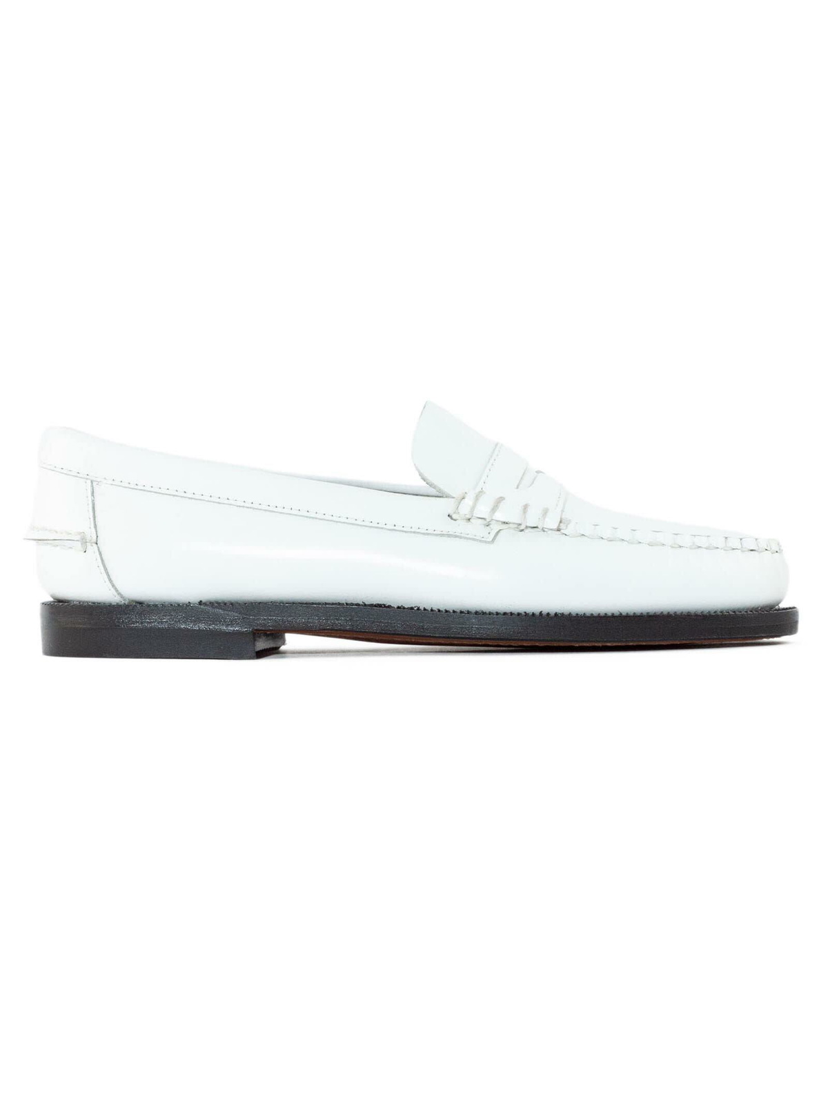 Sebago White Smooth Grain Leather Loafer Sebago