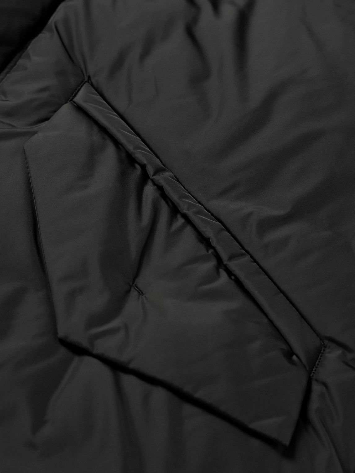 Theory - Liston Quilted Recycled-Shell Hooded Down Jacket - Black Theory