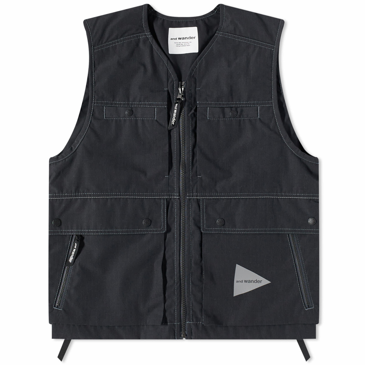 And Wander Men's Kevlar Vest in Charcoal and Wander