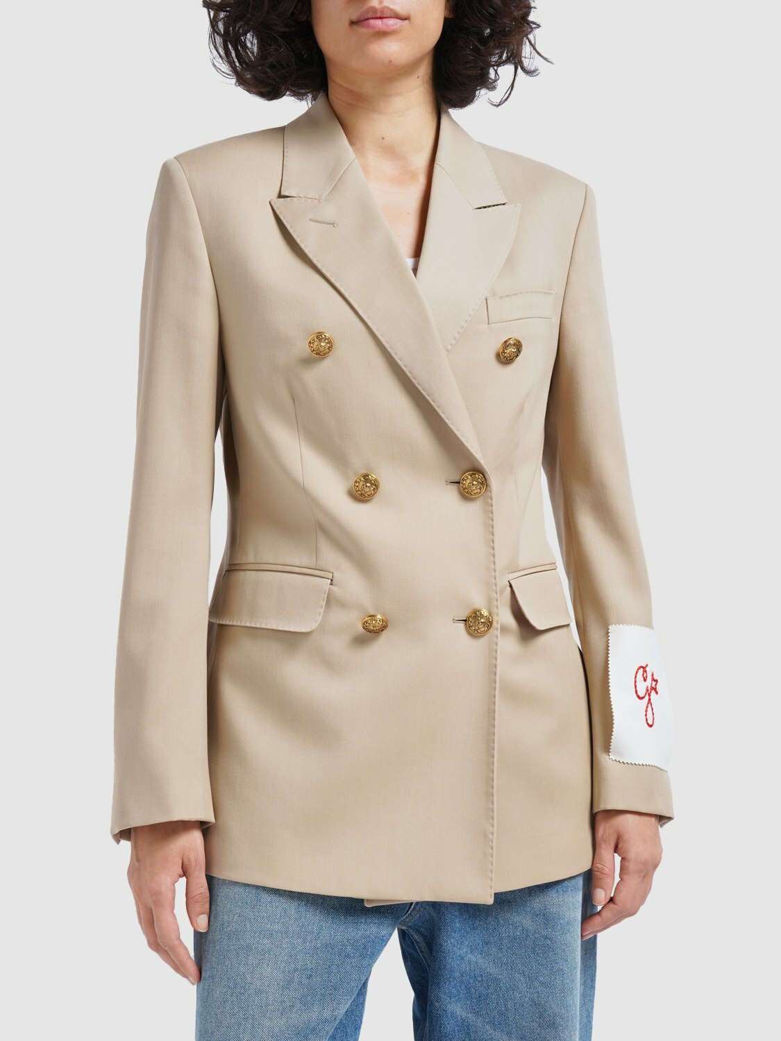 GOLDEN GOOSE - Golden Wool Double Breasted Blazer Golden Goose Deluxe Brand