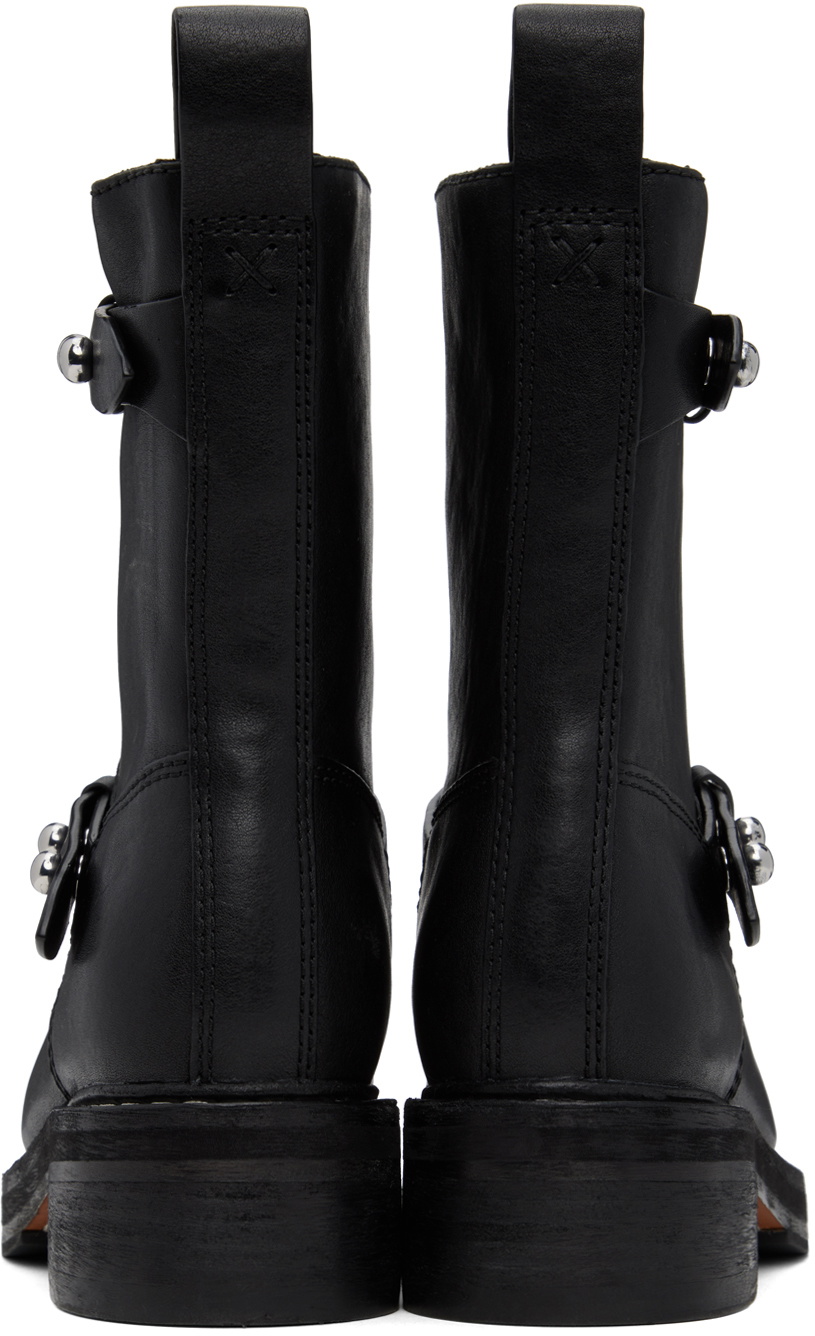 rag & bone Black RB Moto Boots Rag and Bone