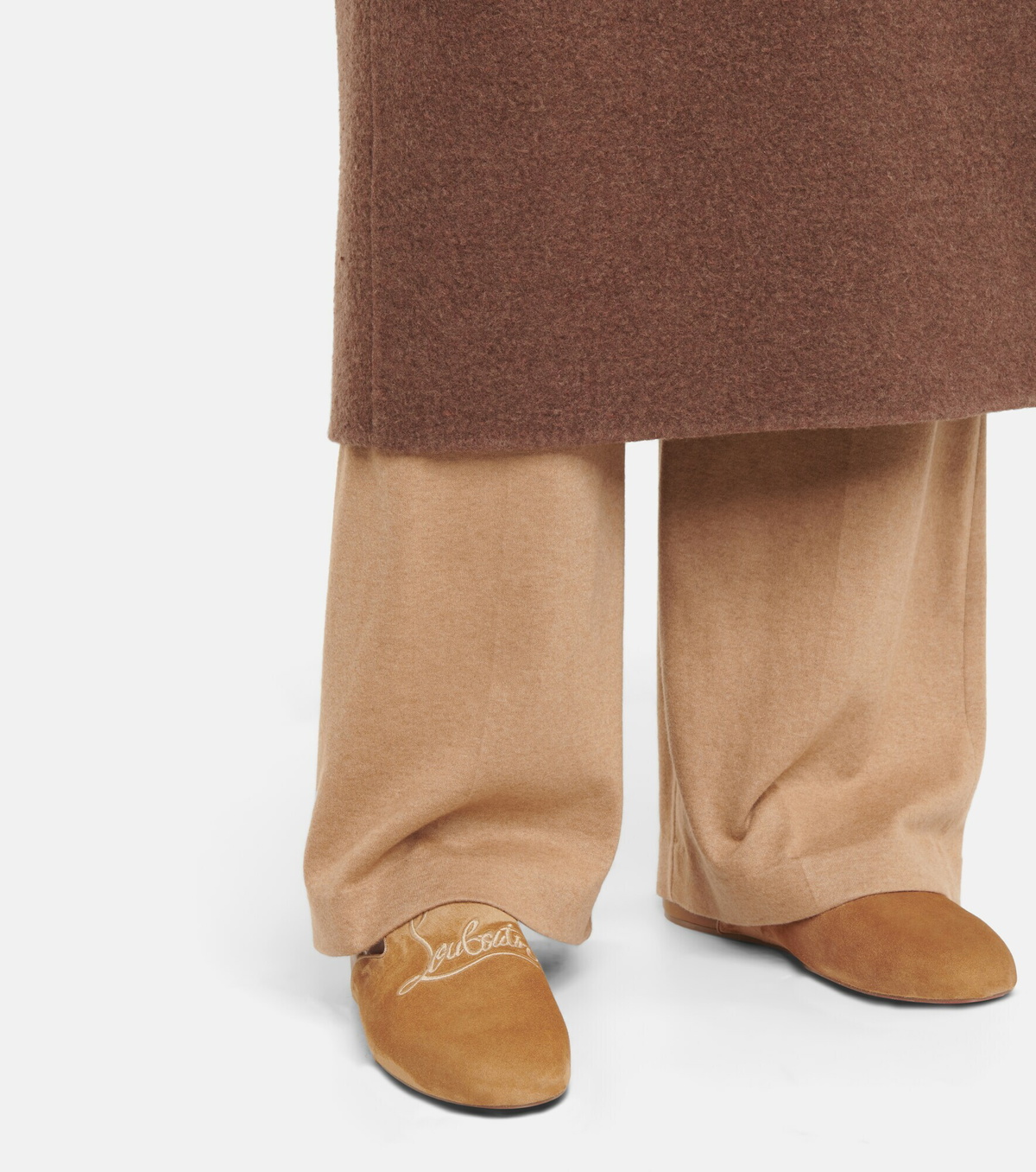 Christian Louboutin - Navy Coolito Donna suede slippers Christian Louboutin