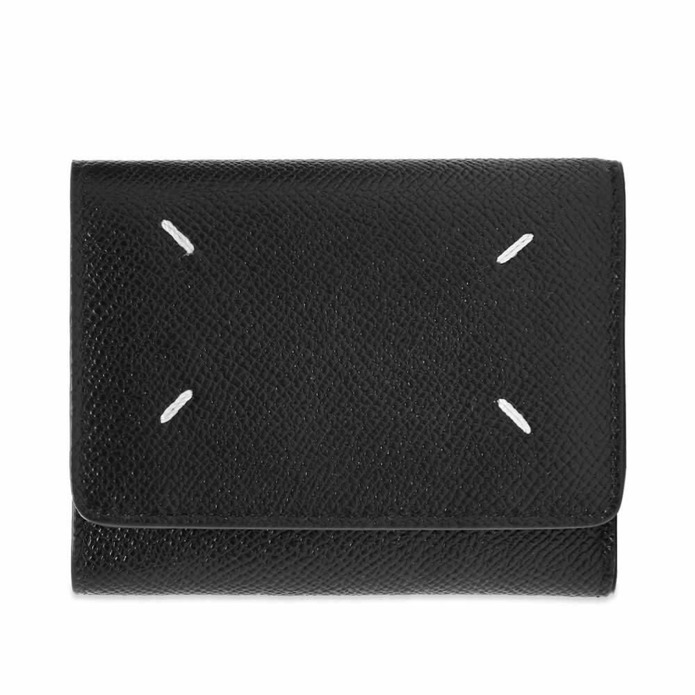 Maison Margiela Zip Compact Tri Fold Leather Wallet Maison Margiela