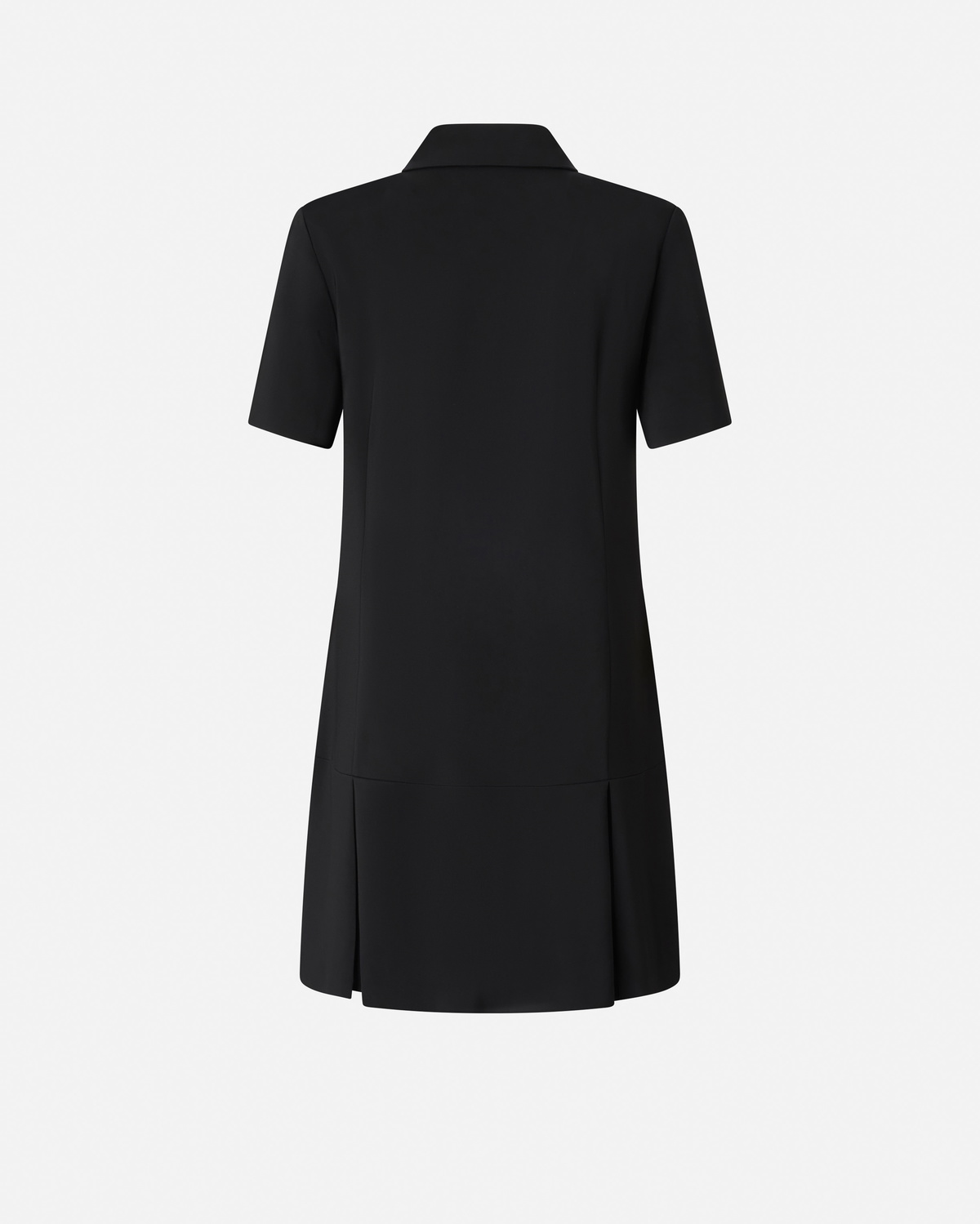 Pinko Polo Dress In Technical Cady Limo Black Pinko