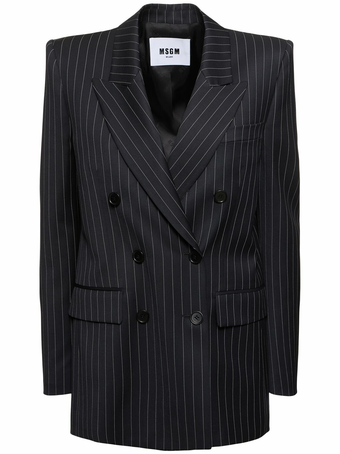MSGM - Pinstripe Wool Blend Jacket MSGM