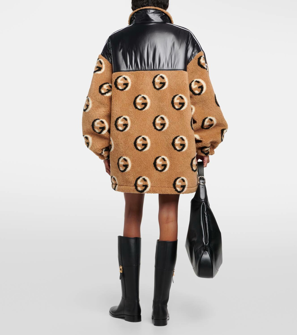 Gucci Interlocking G wool-blend fleece jacket Gucci