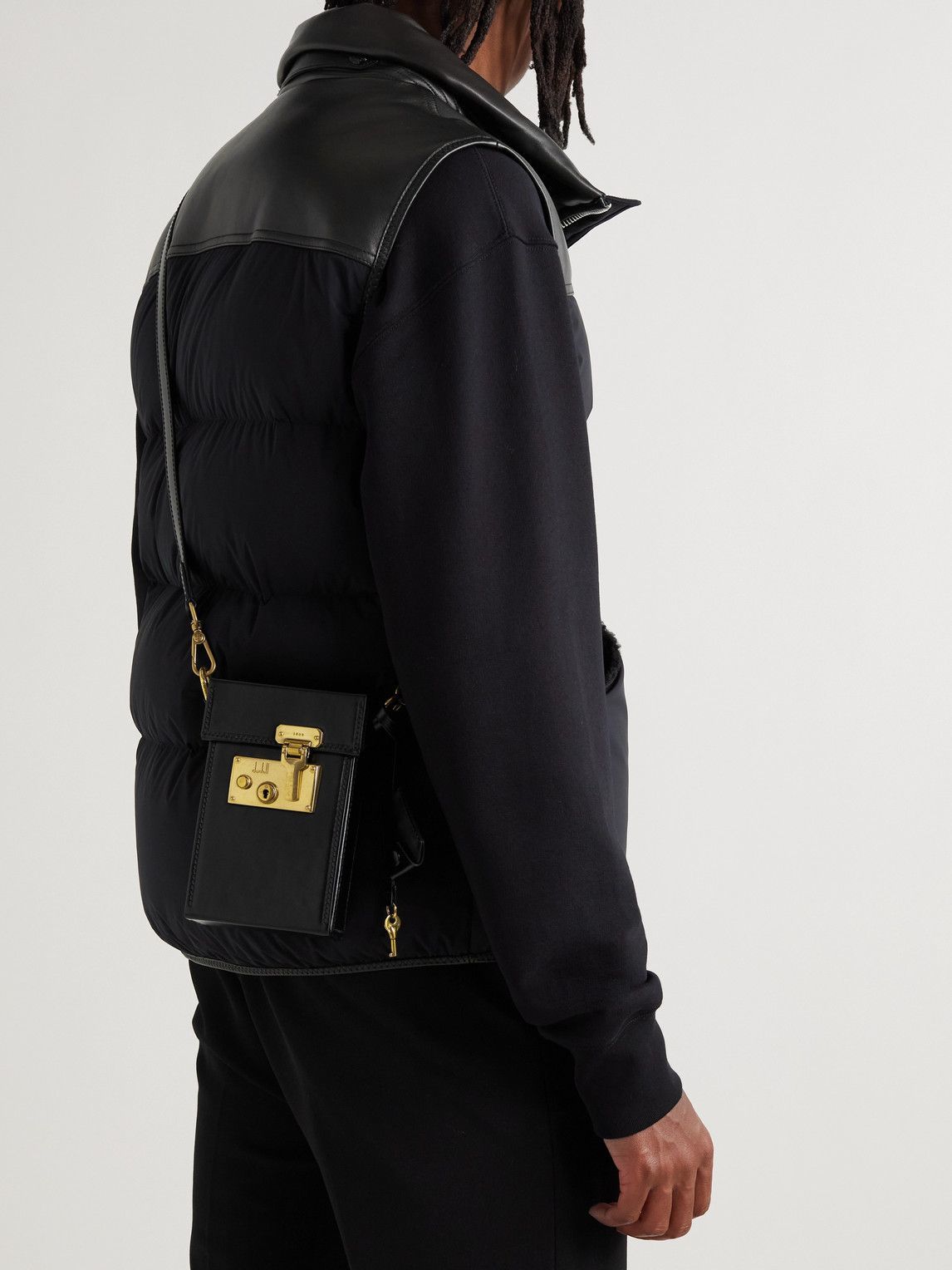Dunhill - Lock Leather Messenger Bag Dunhill