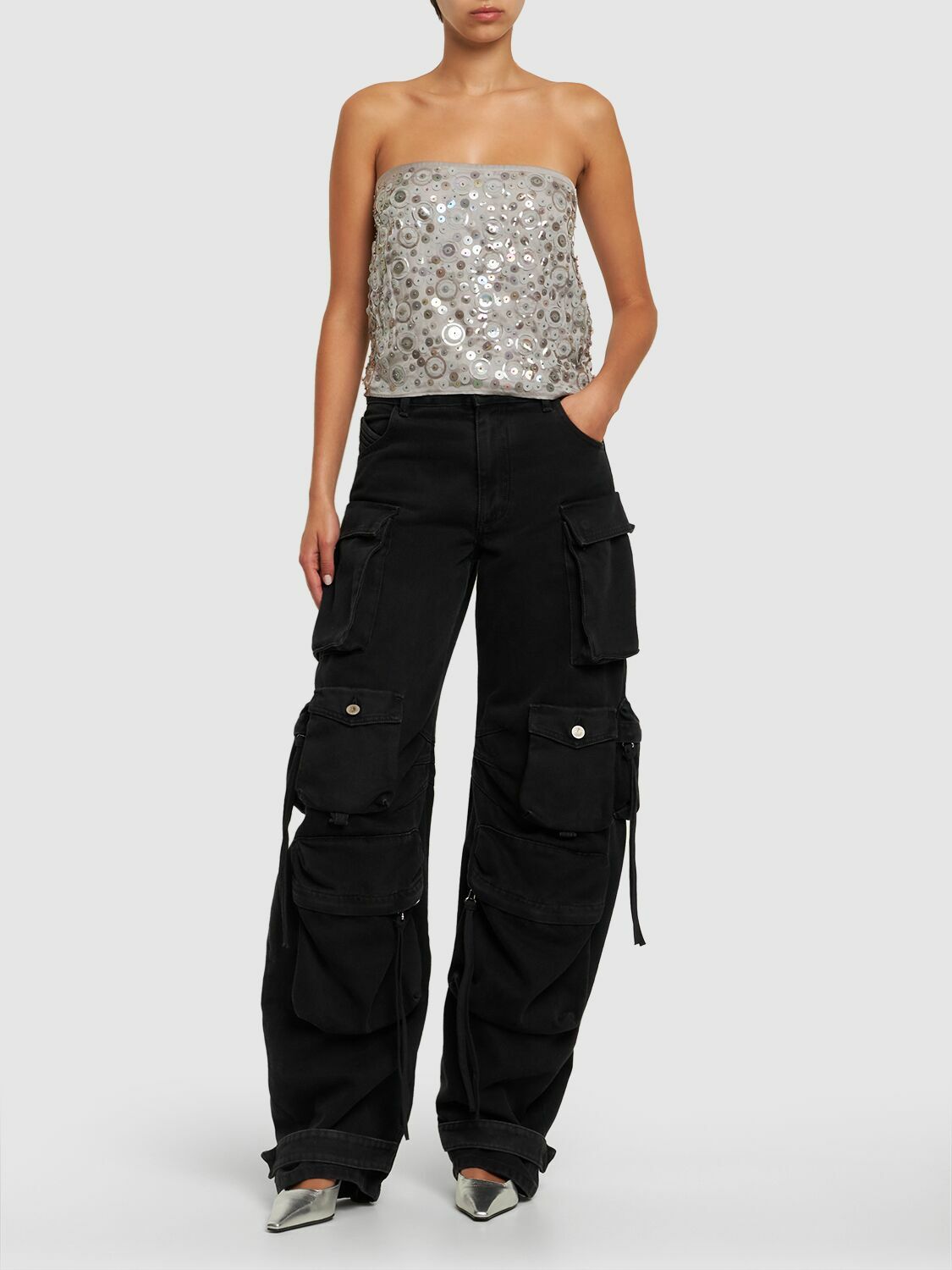 SAKS POTTS - Farra Embellished Strapless Top Saks Potts