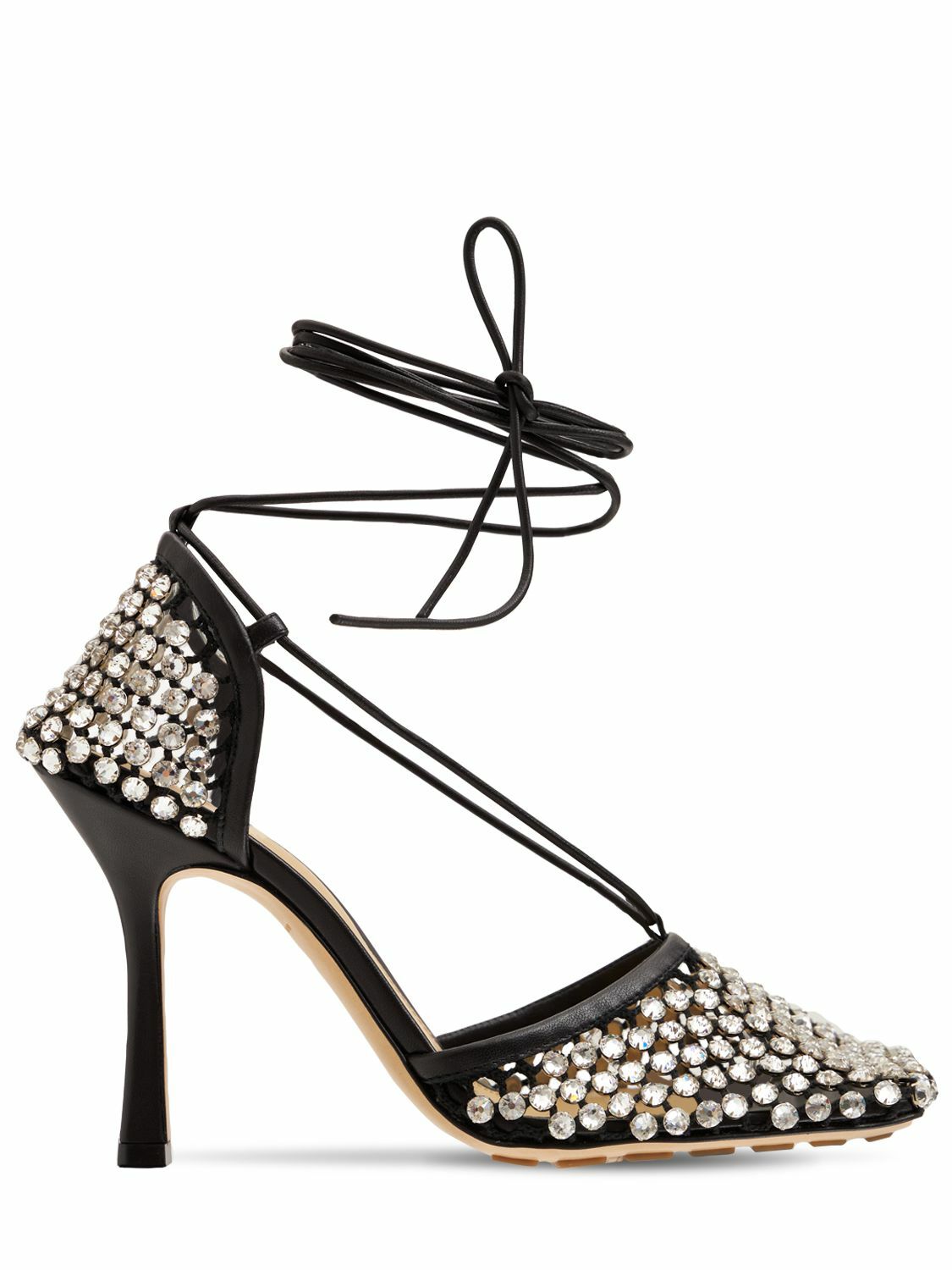 BOTTEGA VENETA - 90mm Sparkle Stretch Pumps Bottega Veneta