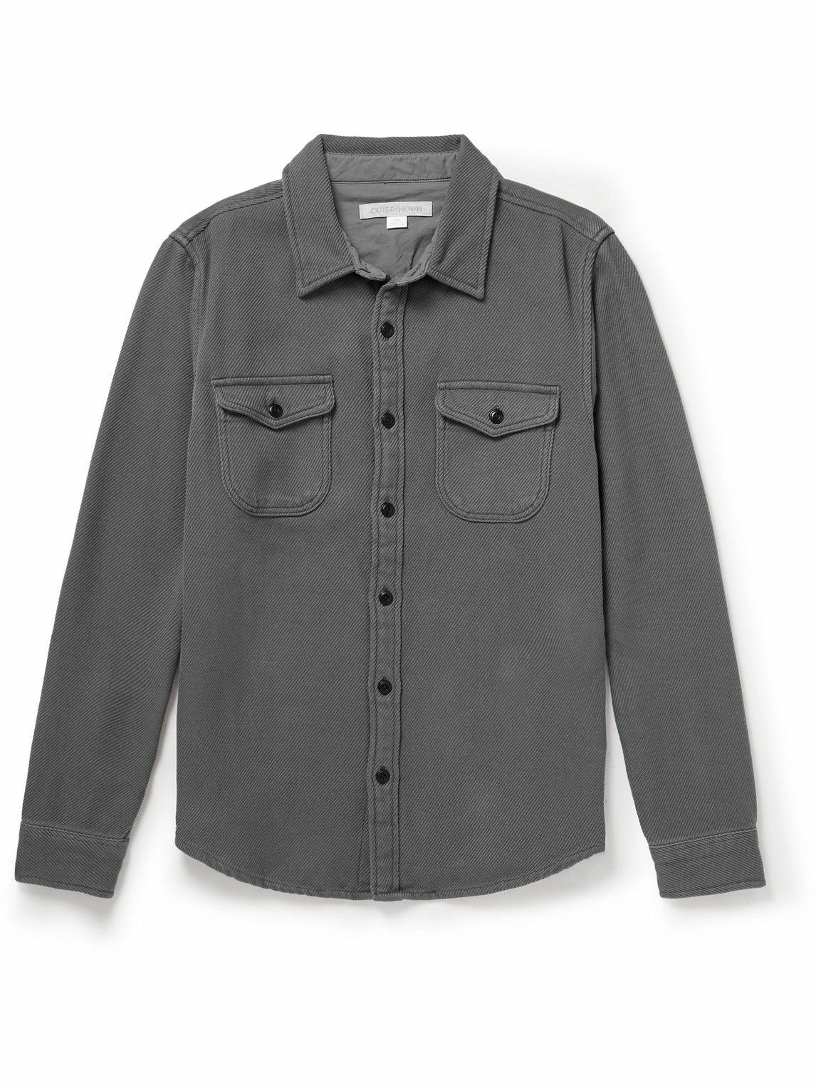 Outerknown - Woven Organic Cotton-Twill Shirt - Gray Outerknown