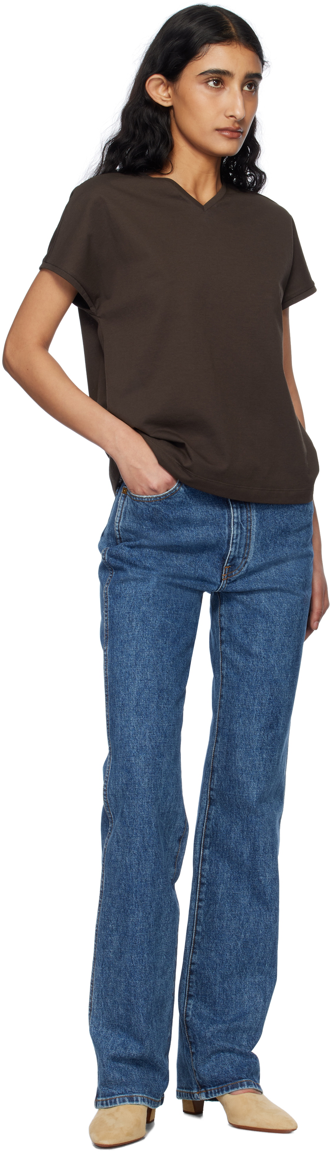 KHAITE Blue Danielle Jeans Khaite