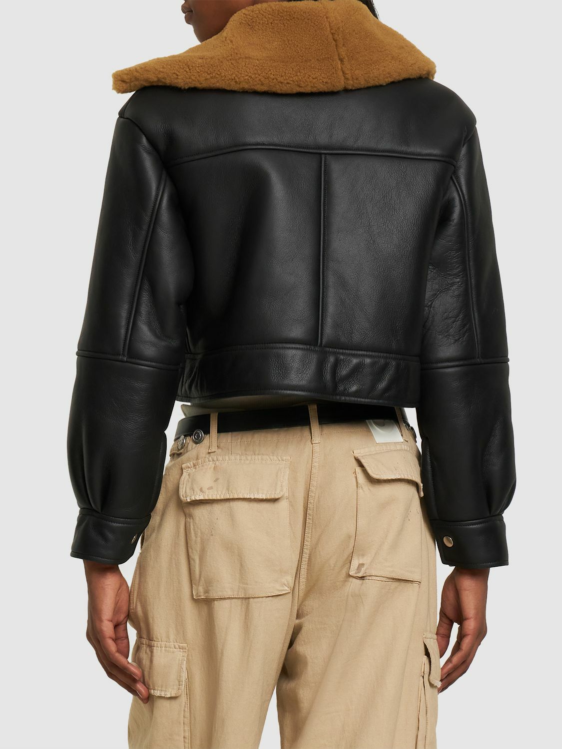 GIUSEPPE DI MORABITO - Shearling Biker Jacket Giuseppe di Morabito