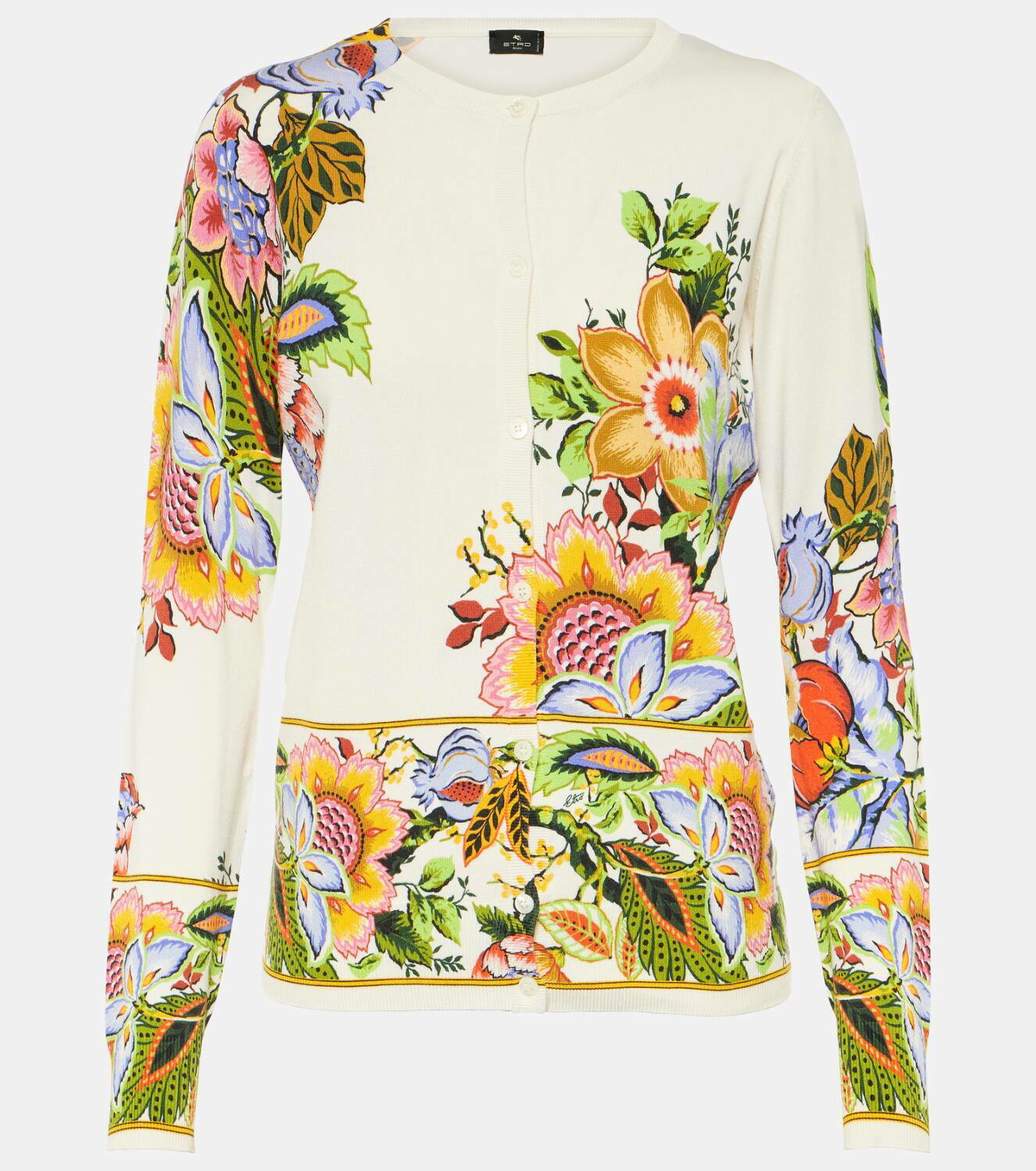 Etro Floral silk-blend top Etro