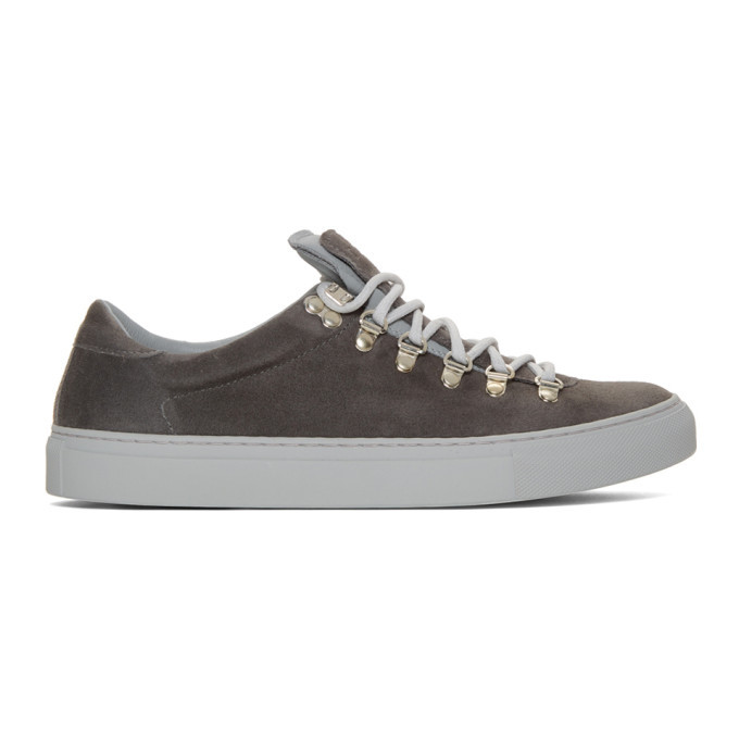 Diemme Grey Suede Marostica Low Sneakers Diemme