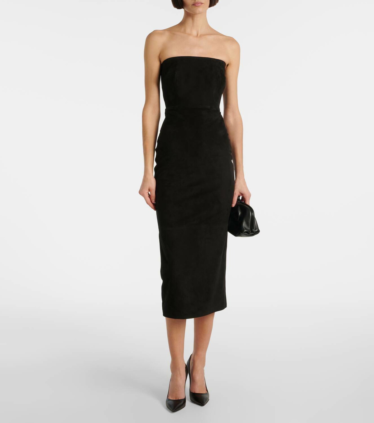 Alex Perry Suede midi dress Alex Perry