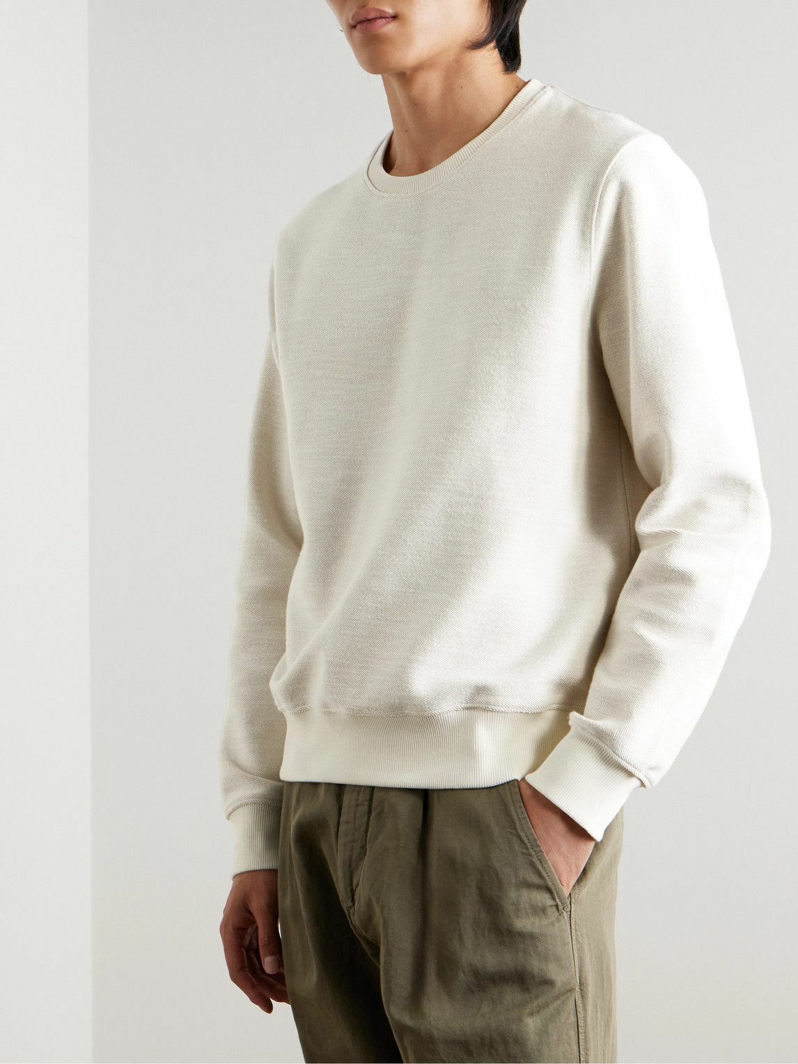 Mr P. - Cotton-Blend Jersey Sweatshirt - Neutrals Mr P.