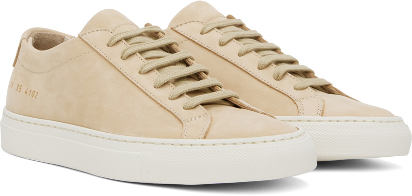 Common Projects Beige Achilles Low Sneakers Common Projects