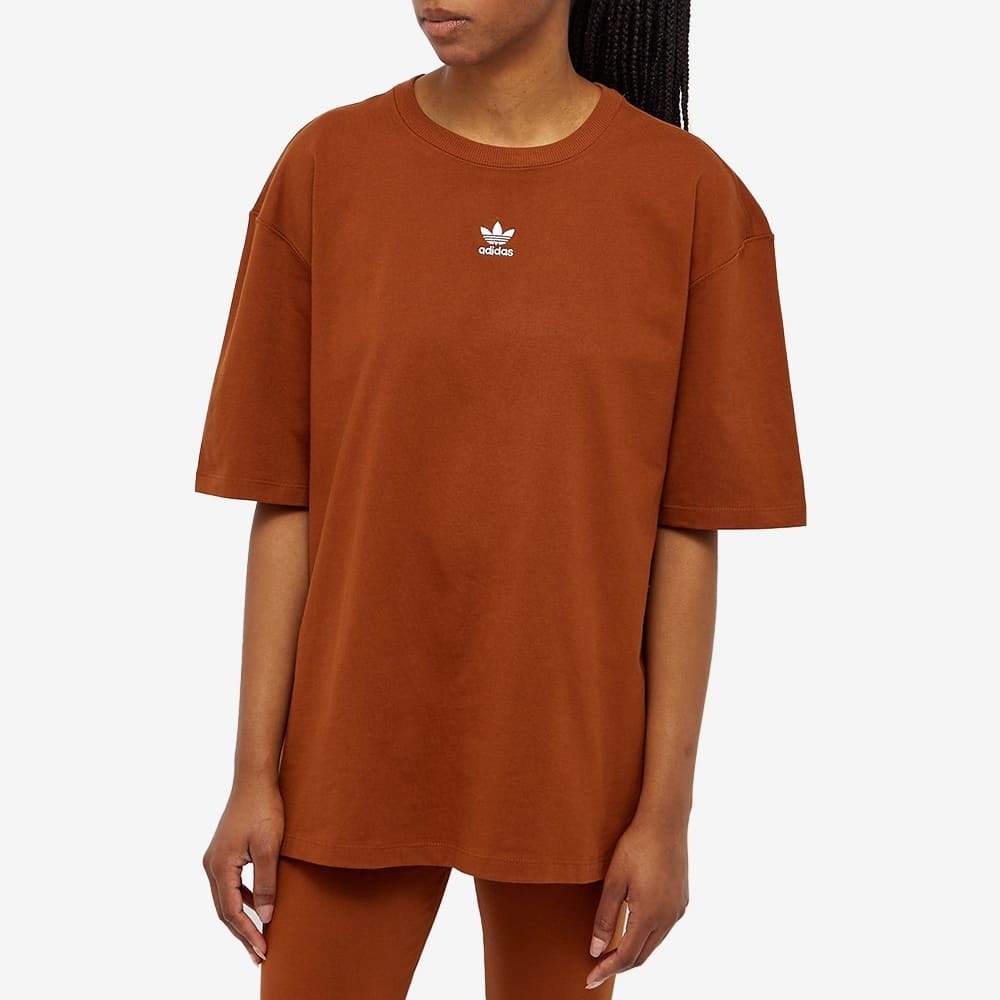 Adidas Women's Trefoil T-Shirt in Dust Rust adidas
