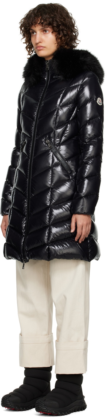 Moncler Black Fulmarus Long Down Jacket Moncler